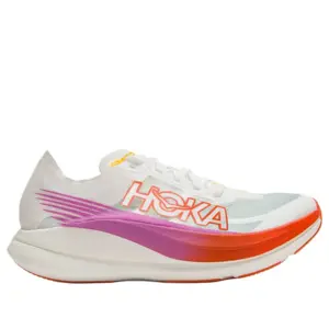 Hoka One One Rocket X 2 Athletic Sneakers - Frost/lava