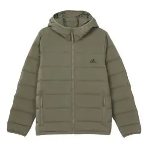 Adidas Hooded Down Jacket - Dark Brown