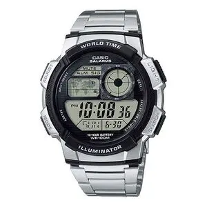 Casio Stainless Steel Strap Digital Watch - Black
