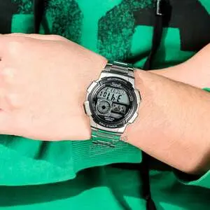 Casio Stainless Steel Strap Digital Watch
