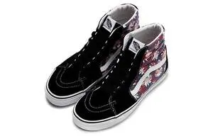 VANS Sk8-hi High Top Floral Graffiti Sneakers
