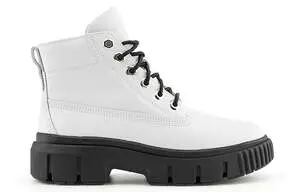 Timberland Greyfield Leather Lace-up Boots - White/black