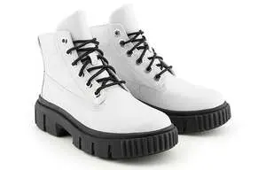 Timberland Greyfield Leather Lace-up Boots - White/black