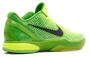 Nike Zoom Kobe 6 "grinch" Basketball Sneakers - Gray/green/red