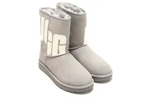 UGG Classic Short Ii Chopd Boots - Gray