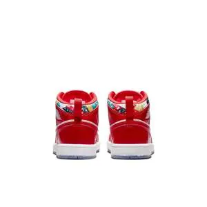 JORDAN 1 Mid Se "barcelona Sweater" Sneakers - Red/white