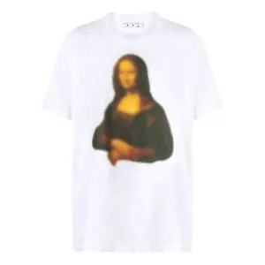 Off-White Fw20 Mona Lisa Applique Tee - White