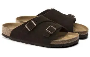 BIRKENSTOCK Zurich Suede Leather Sandals
