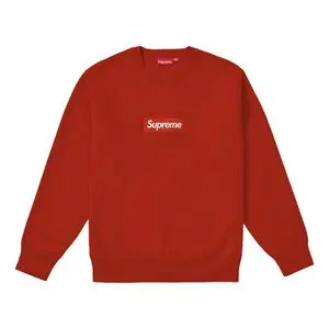 Supreme Fw18 Box Logo Crewneck - Red