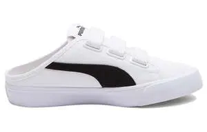 PUMA Bari Mule With Velcro Fastening - White/black