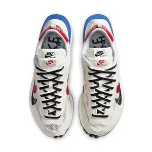 Nike X Sacai Vaporwaffle Sail Sneakers - White/black/red