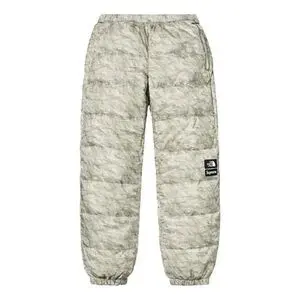 Supreme Fw19 Week 18 X The North Face Paper Print Nuptse Pant - Grey