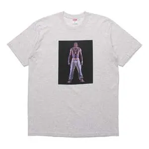 Supreme Supreme Ss20 Week 1 Tupac Hologram Tee Virtual Characters Short Sleeve Unisex Gray Grey