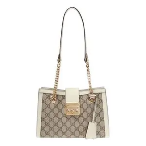 Gucci Padlock Chain Handbag - Cream