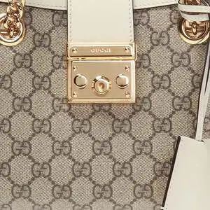 Gucci Padlock Chain Handbag - Cream