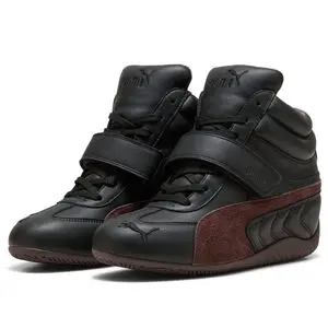 PUMA Speedcat Wedge High Top Sneakers - Black/brown