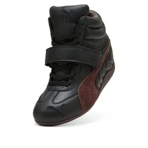 PUMA Speedcat Wedge High Top Sneakers - Black/brown