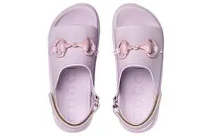 Gucci Interlocking G Platform Sandal - Light Pink