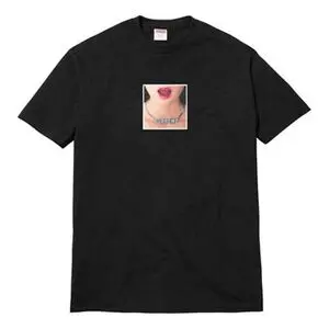 Supreme Ss18 Necklace Tee Printing Short Sleeve - Black