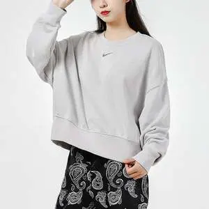 Nike Logo Crewneck Pullover - Grey