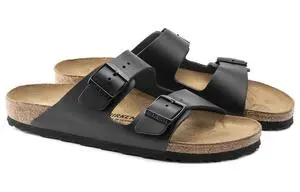 BIRKENSTOCK Arizona Birko Flor Sandals - Black