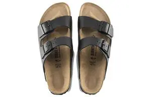 BIRKENSTOCK Arizona Birko Flor Sandals - Black