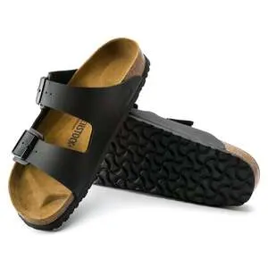 BIRKENSTOCK Arizona Birko Flor Sandals - Black