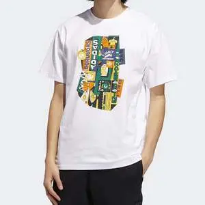 Adidas Originals Pattern Logo Printing Short Sleeve