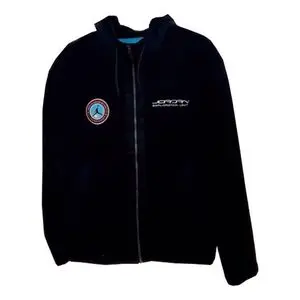 JORDAN Brand Patch Zipper Hoodie Black