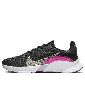 Nike Superrep Go 3 Flyknit Next Nature Premium Sneakers - Black/anthracite/fireberry