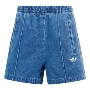 Adidas Adicolor Denim Firebird Shorts - Blue