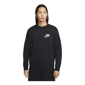Nike Club French Terry Crew Sweatshirt - Black