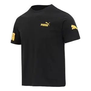 PUMA Power Summer Shirt 'black - Black/gold