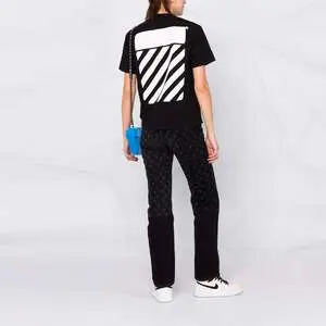 Off-White Logo-print Diag T-shirt 'black
