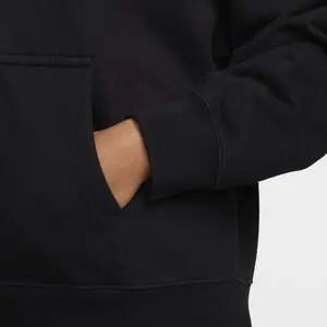Nike X Stussy Ss24 Full-zip Fleece Hoodie 'black White - Black/white