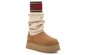 UGG Classic Sweater Letter Boot - Chestnut