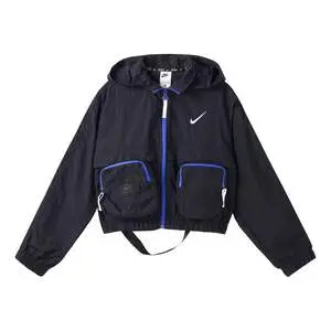 Nike City Utility Woven Jacket - Black/blue