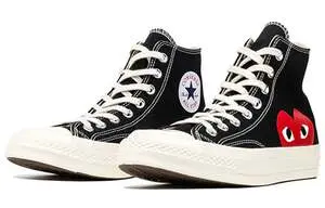 CONVERSE X Comme Des Garçons Play Chuck 70 High Top Sneakers