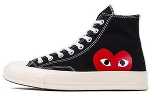 CONVERSE X Comme Des Garçons Play Chuck 70 High Top Sneakers
