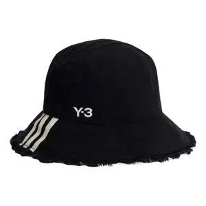 Adidas Y-3 Stripes Bucket Hat - Black