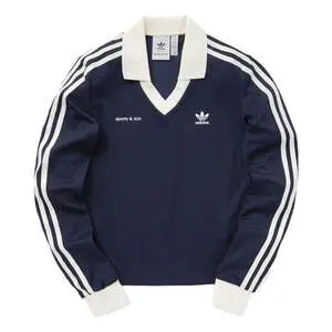 Adidas X Sporty & Rich Long Sleeve Top - Navy/white