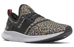 NEW BALANCE Nergize Sport Leopard Print Athletic Shoes - Black