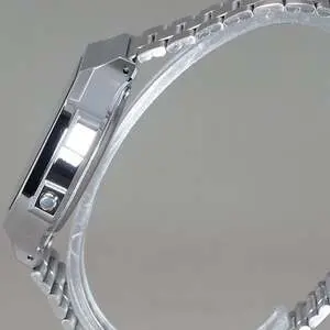 Casio Retro Digital Watch With Stainless Steel Band