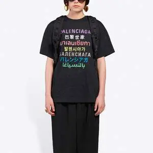 Balenciaga Printing Logo Short Sleeve