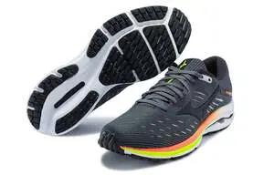 Mizuno Wave Rider 24 Running Shoes - Black/orange