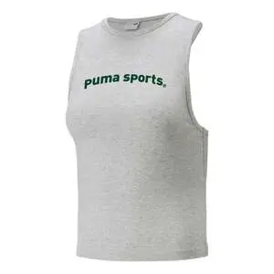 PUMA Team Logo Tank Top - Grey