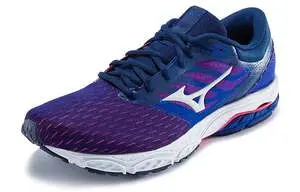 Mizuno Athletic Lace-up Sneakers - Blue/red