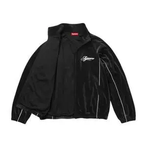 Supreme Velour Mesh Track Jacket - Black