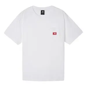 NEW BALANCE Essentials Pocket T-shirt Asia Sizing - White