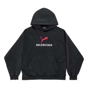 Balenciaga X Puma Hoodie - Black Faded